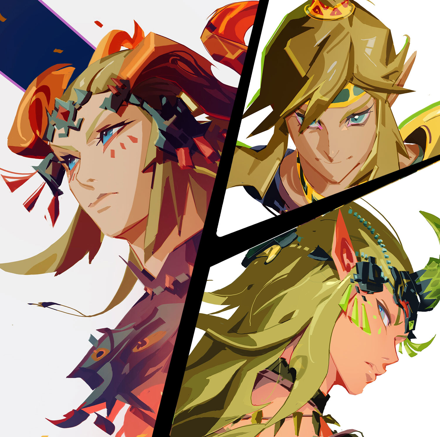 Shawn Lin - My top 5 TOTK armor fanart.