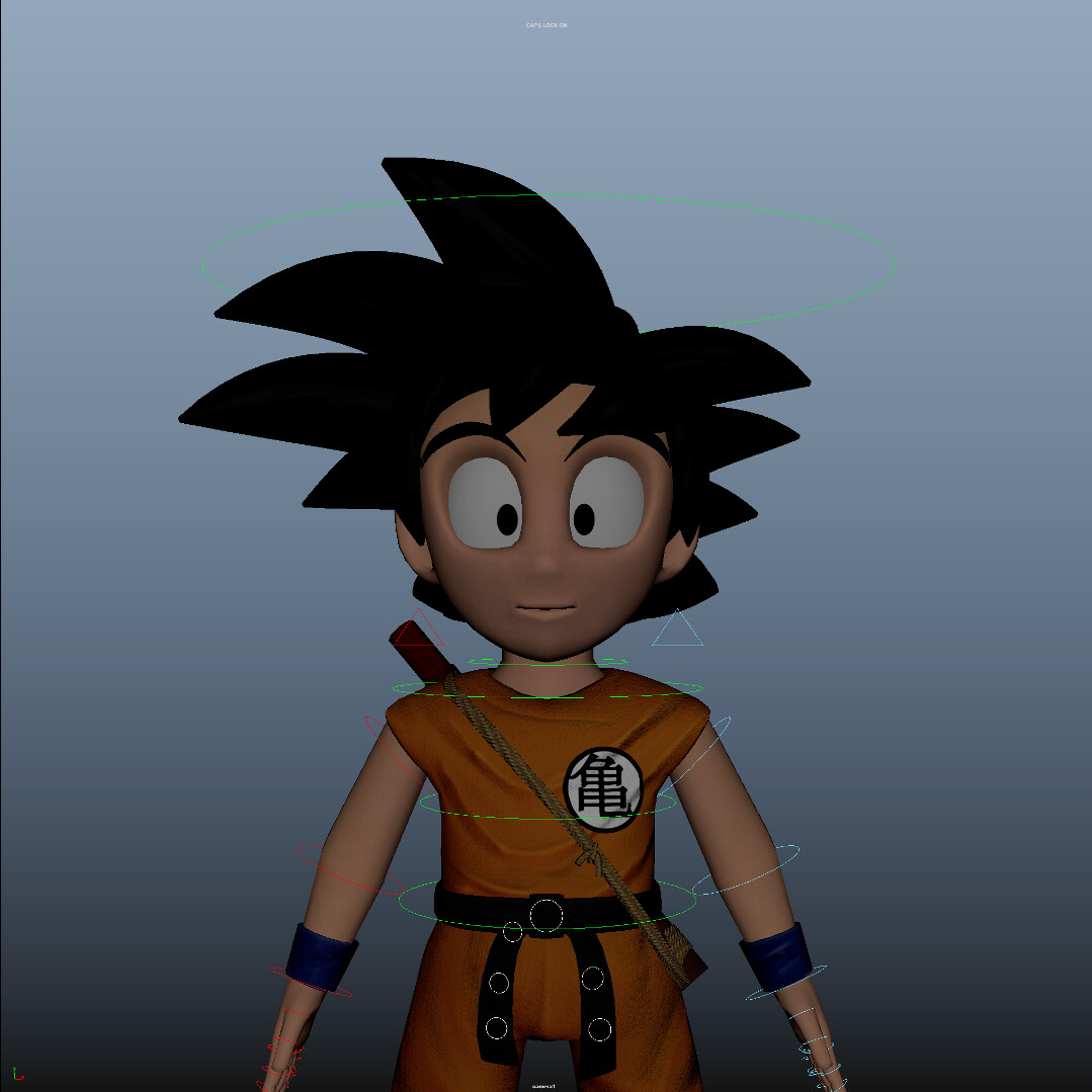 ArtStation - Kid Goku - Rig Showcase