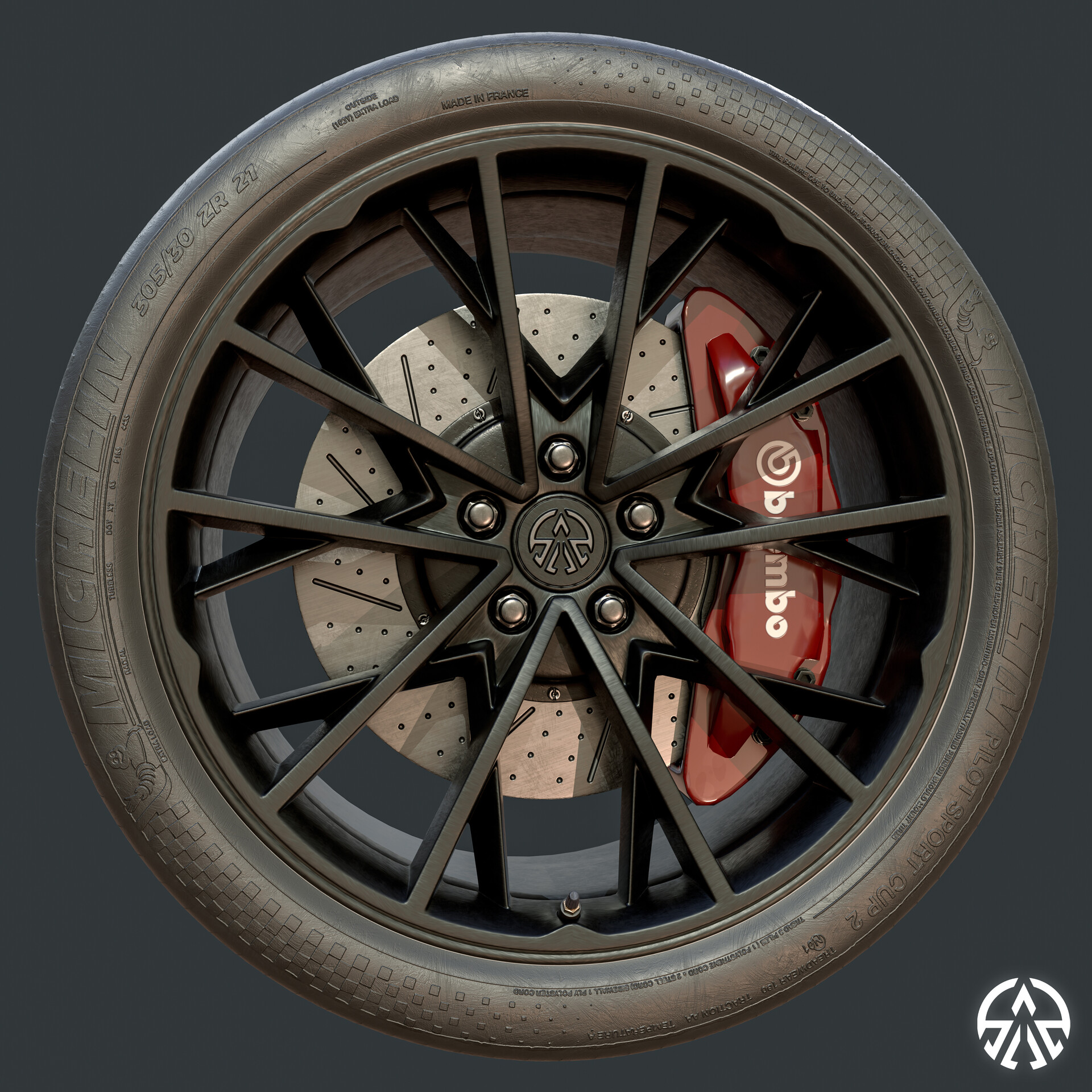 ArtStation - HyperCar Wheel
