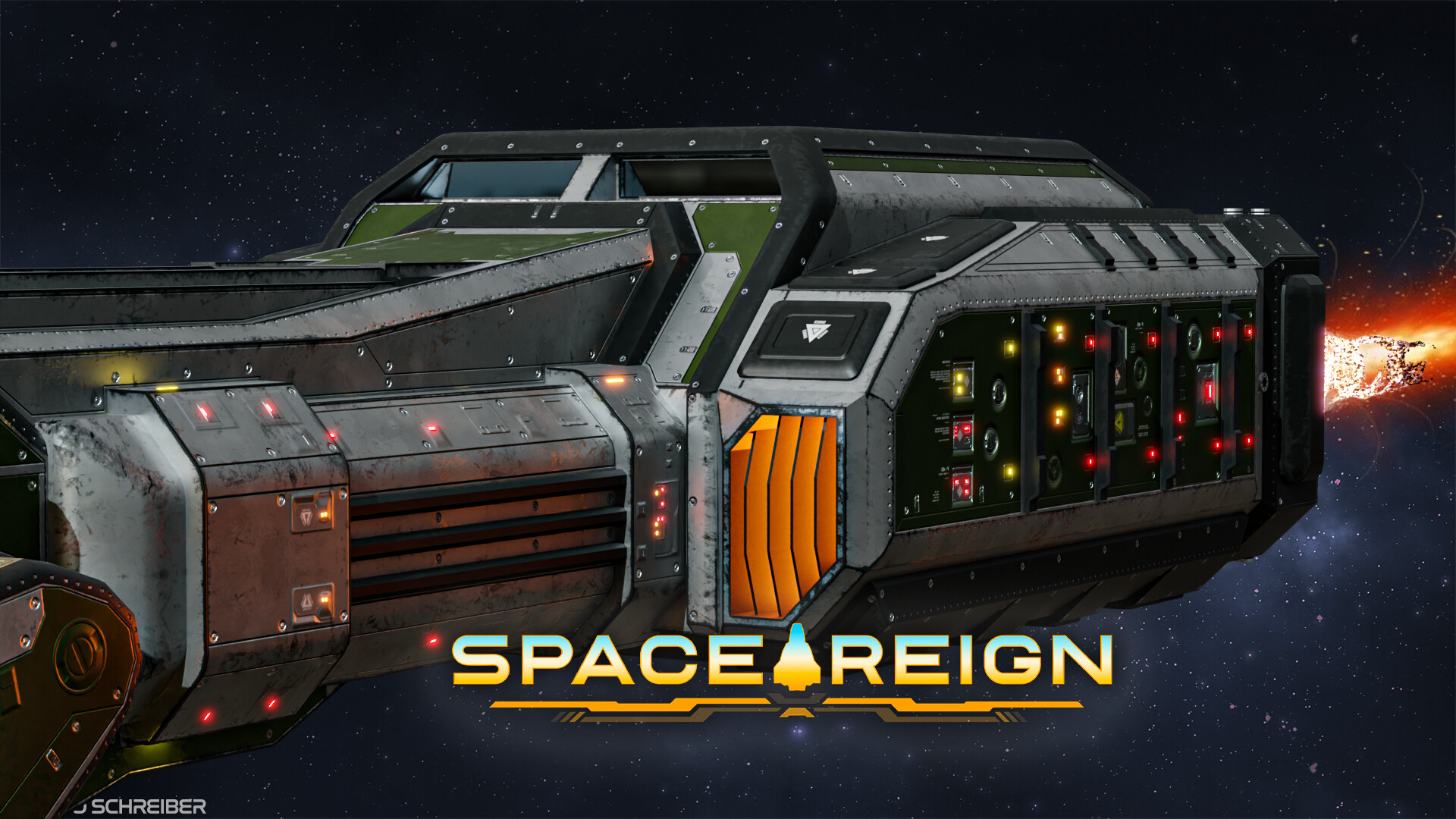 ArtStation - Space Reign - Combat frigate