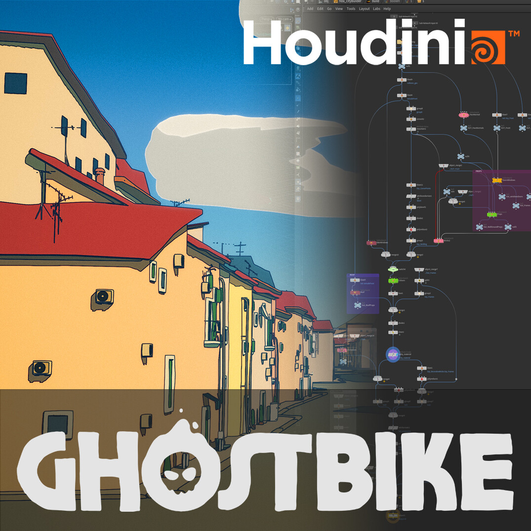 ArtStation - Ghost Bike - Houdini Buildings