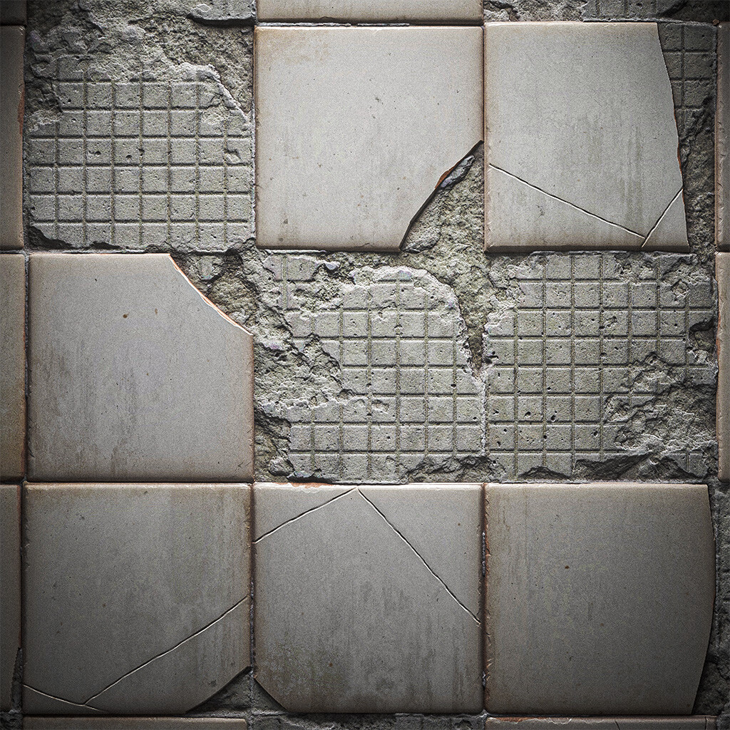 ArtStation - Broken Ceramic Tiles