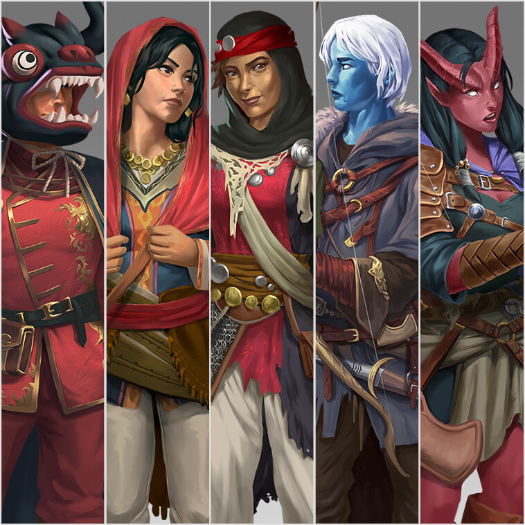 ArtStation - Character commission and practice