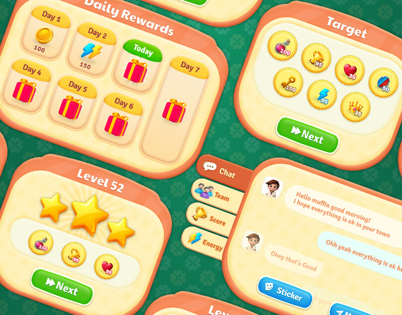 ArtStation - Hyper casual game design: 2D art work