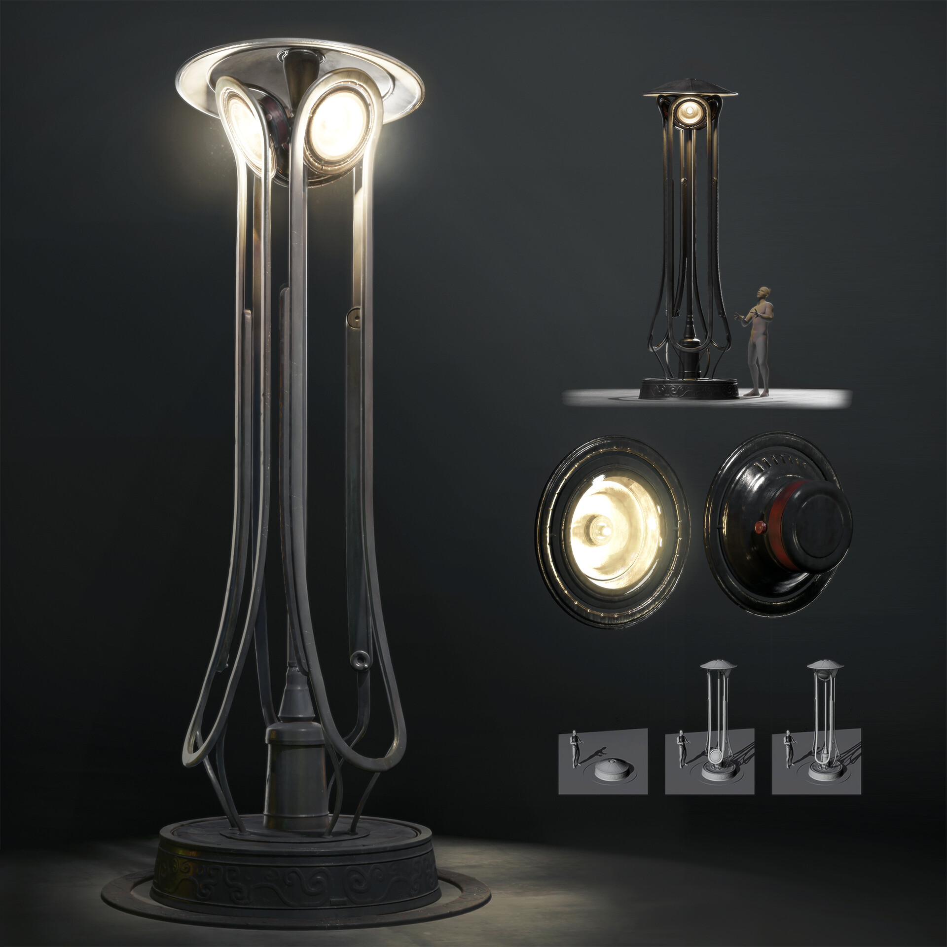 ArtStation - Lamp post concept design