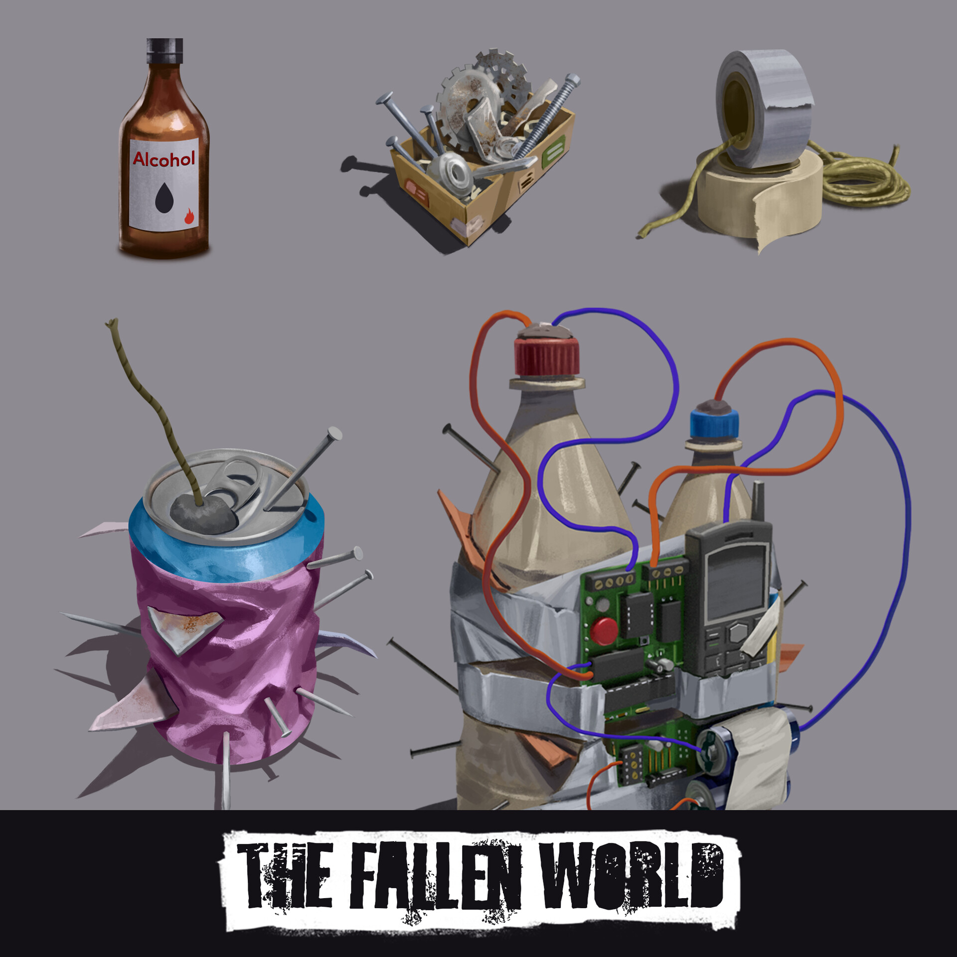 ArtStation - The Fallen World - Weapons