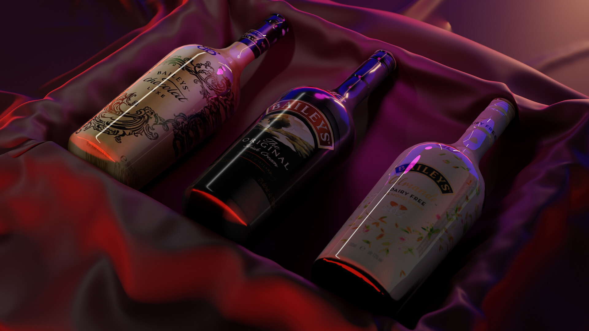 ArtStation - BAILEYS 3d Advertisement (cyberpunk)