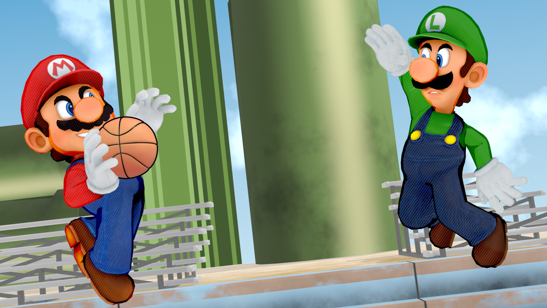 ArtStation - Mario and Luigi Basketball - Game Grumps Animated