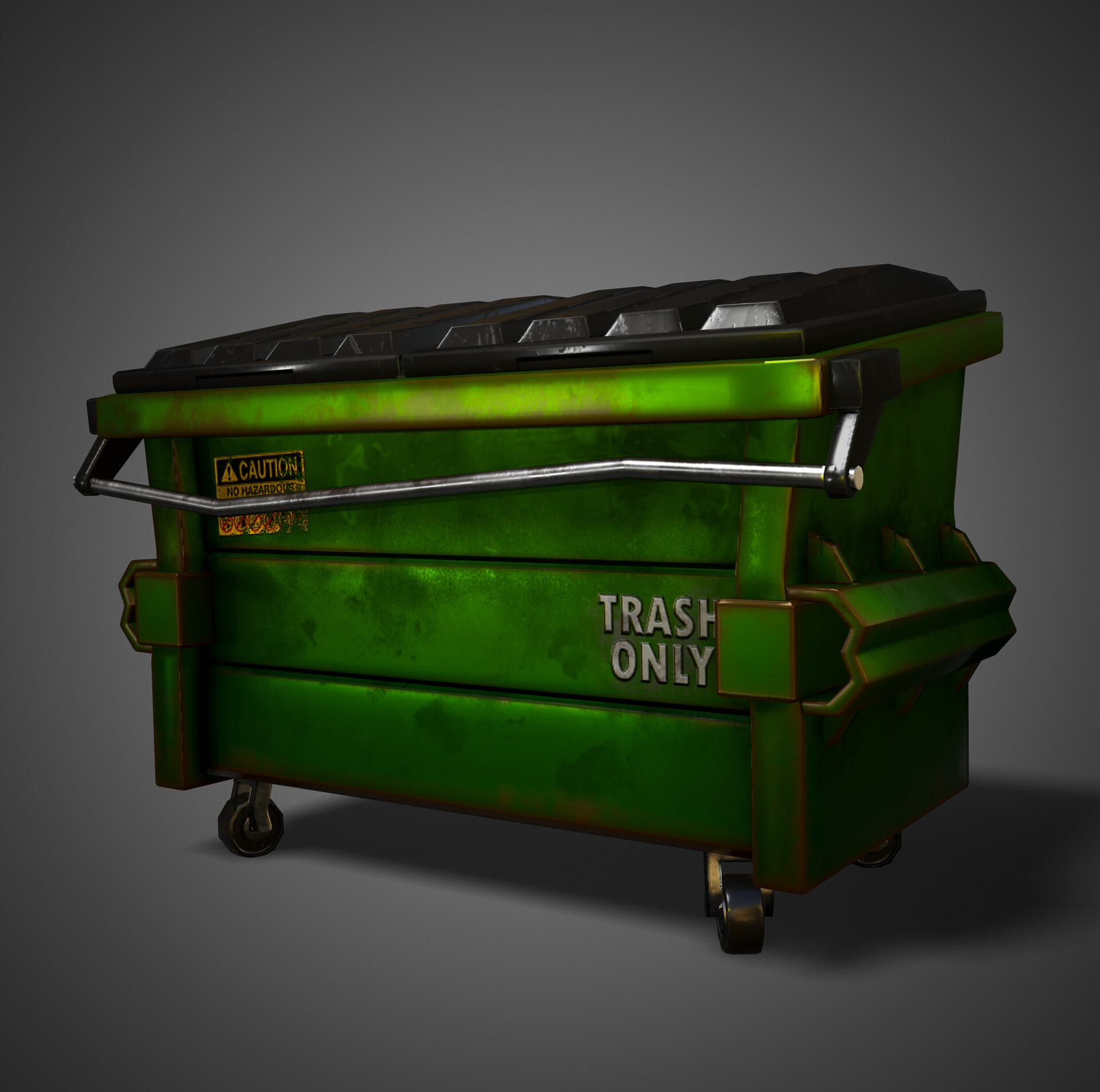 ArtStation - Stylized City Dumpster