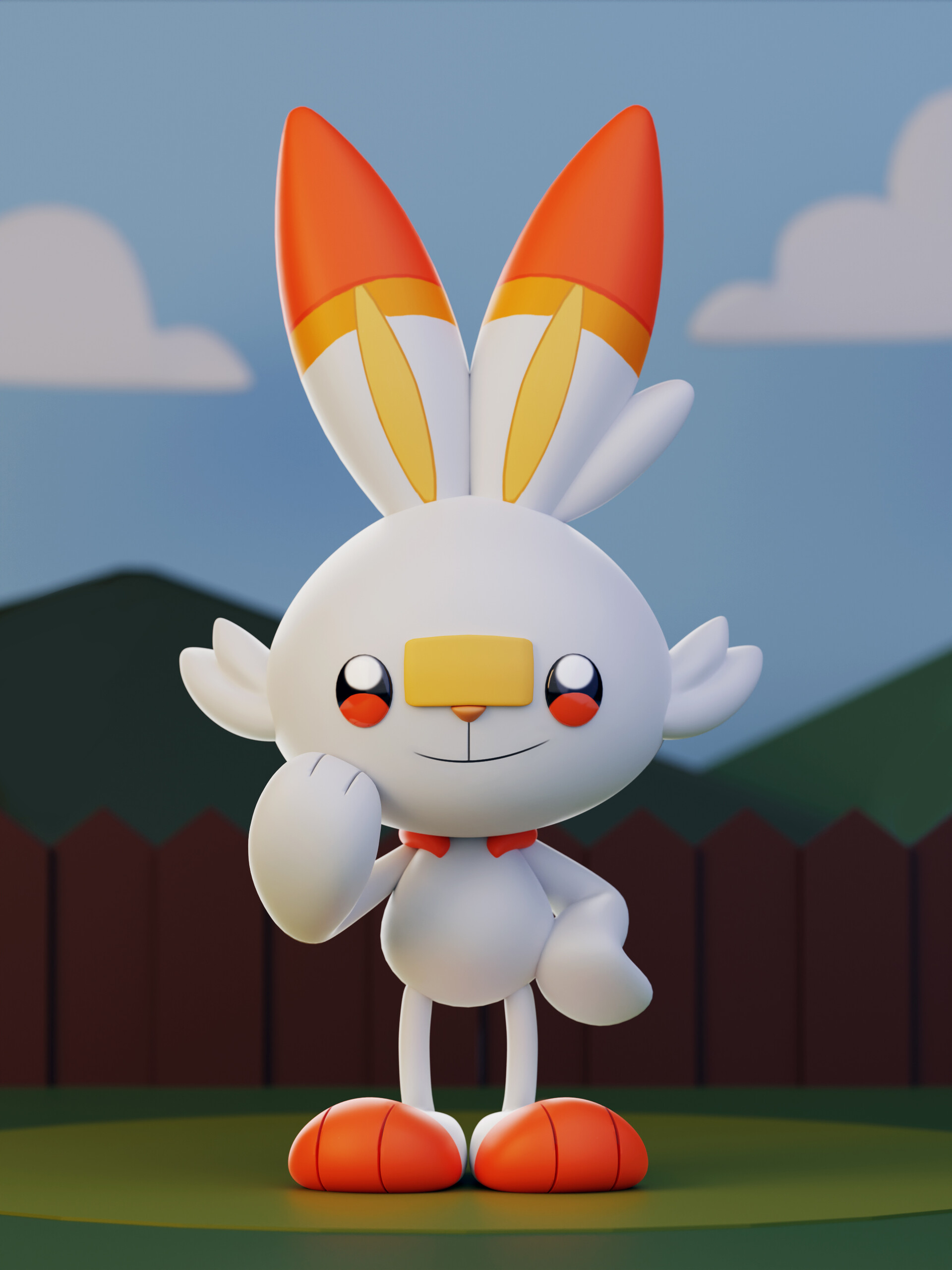ArtStation - Scorbunny from Pokemon