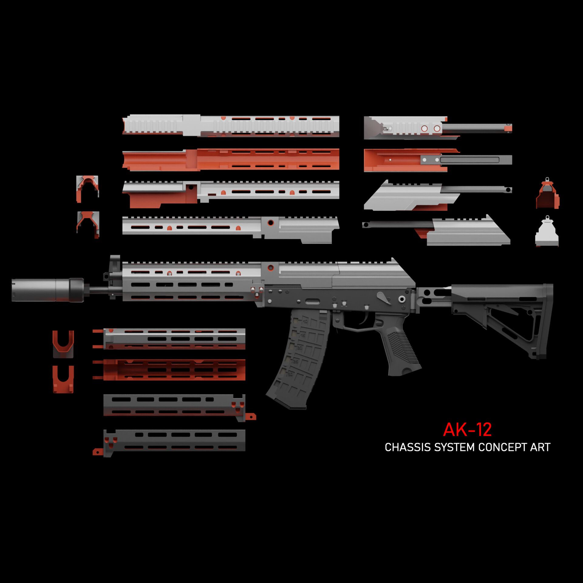ArtStation - AK-12 C-400A Chassis