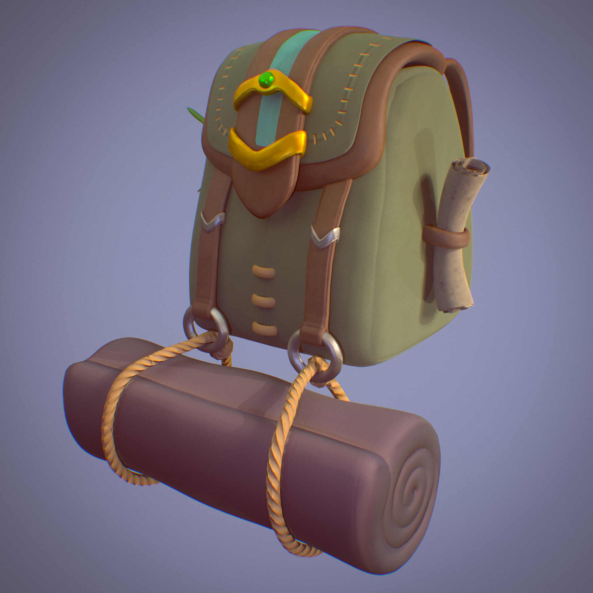 ArtStation - Stylized Backpack
