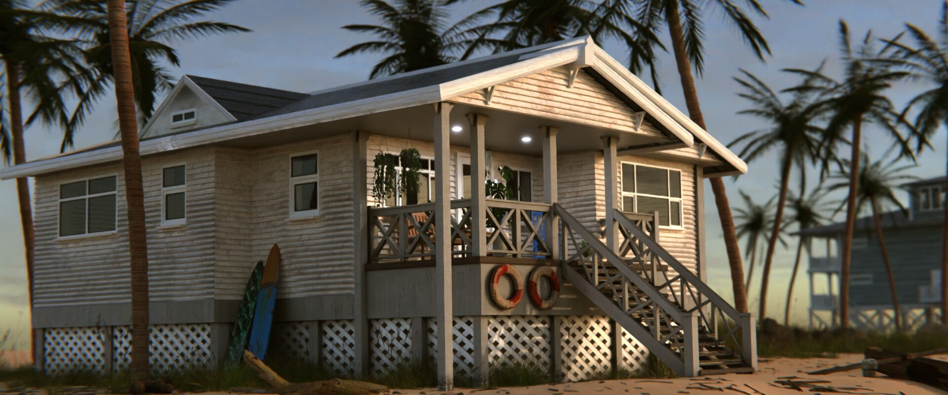 ArtStation - Elevated Beach House (3D Visualization)