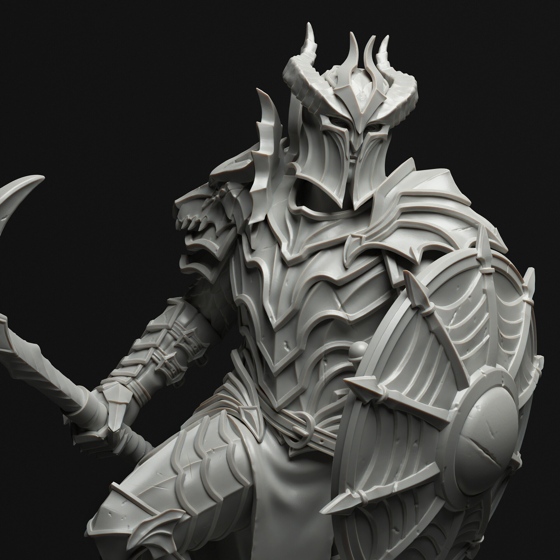 ArtStation - Red dragon knight