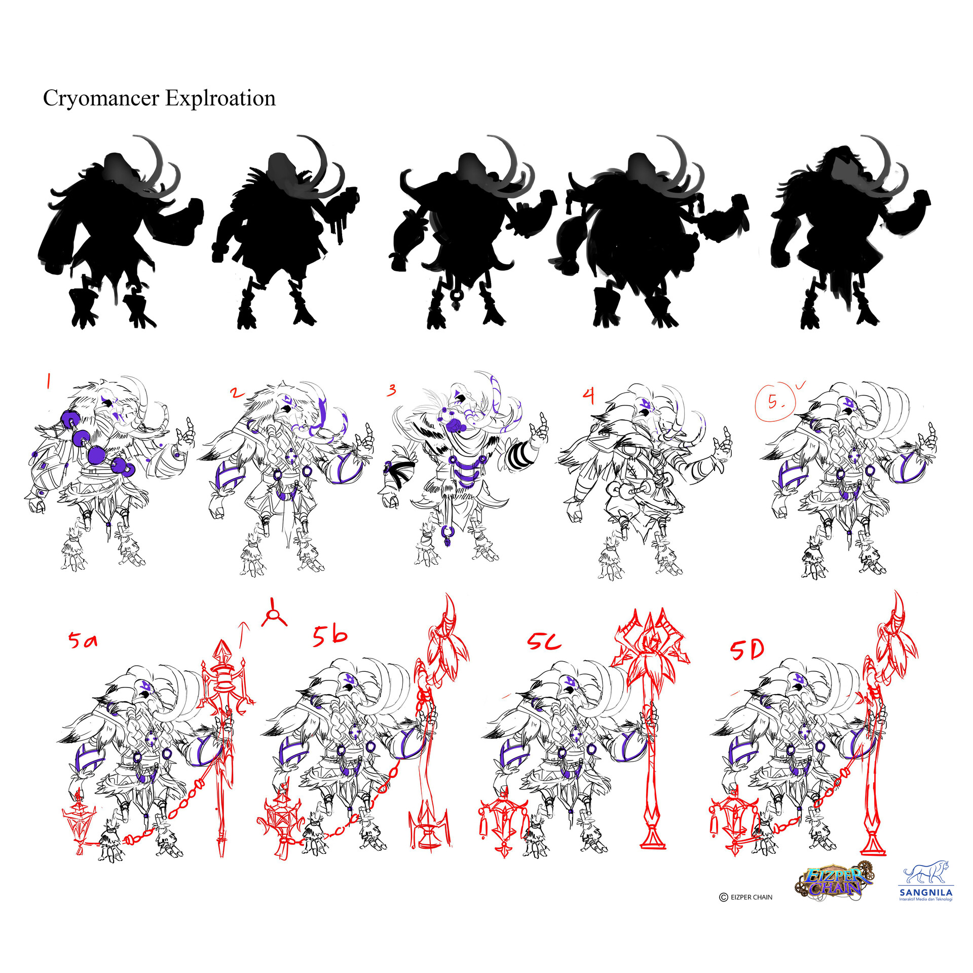 ArtStation - Geomancer & Cryomancer Enemies Design-Eizper Chain