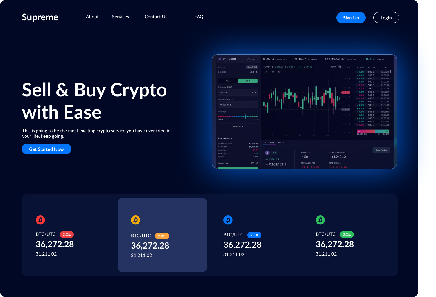 ArtStation - Sell and Buy Crypto with Ease Website