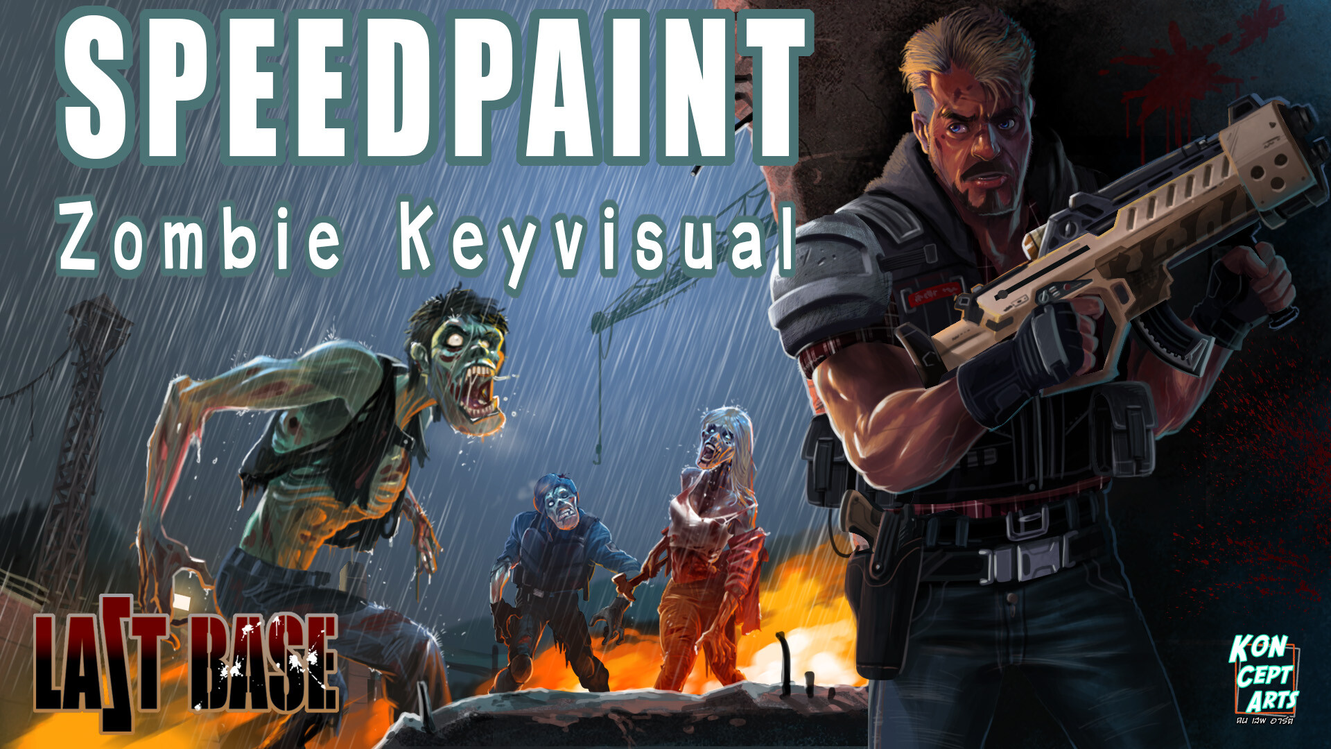 ArtStation - Last base Zombie keyvisual