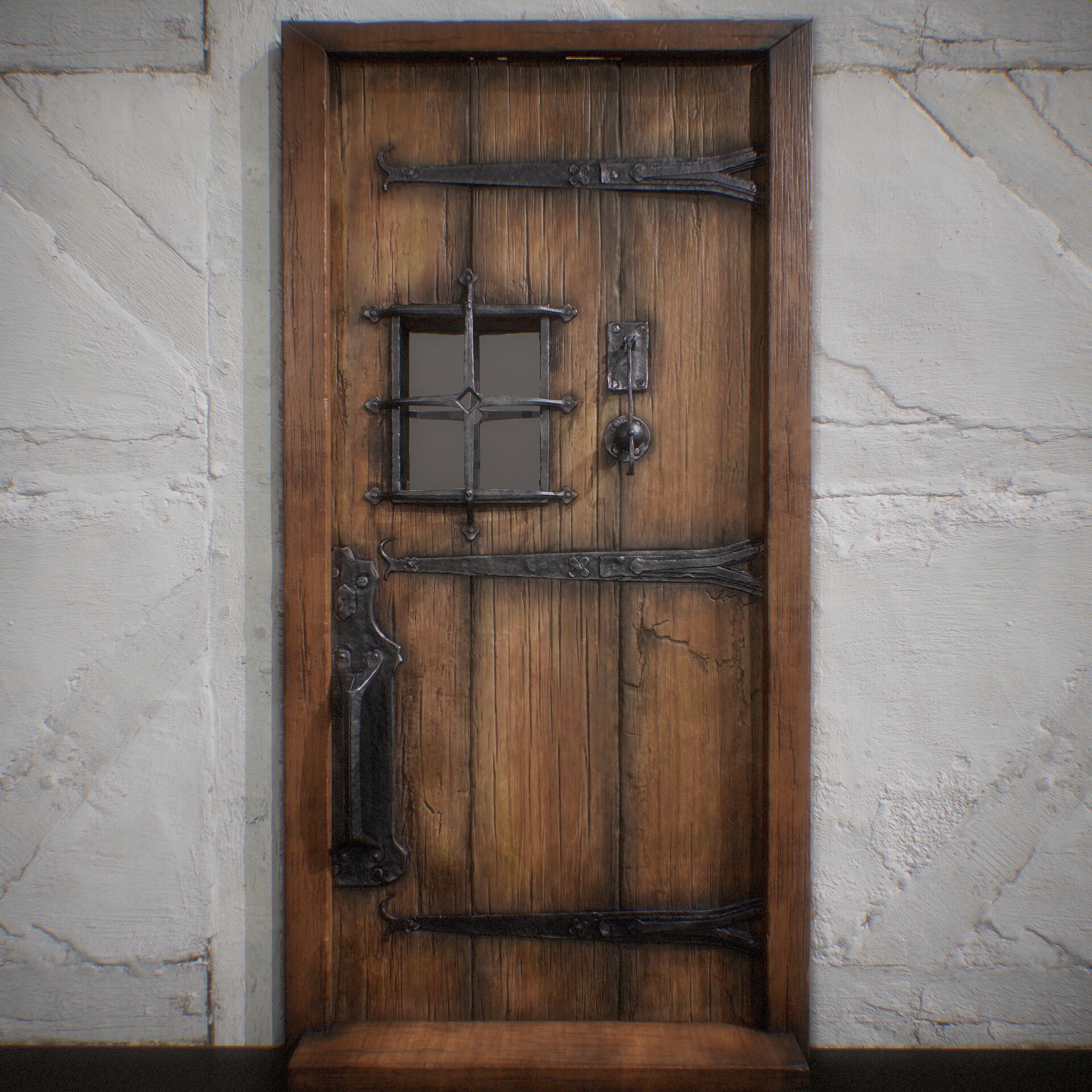 ArtStation - Wooden Door - game asset