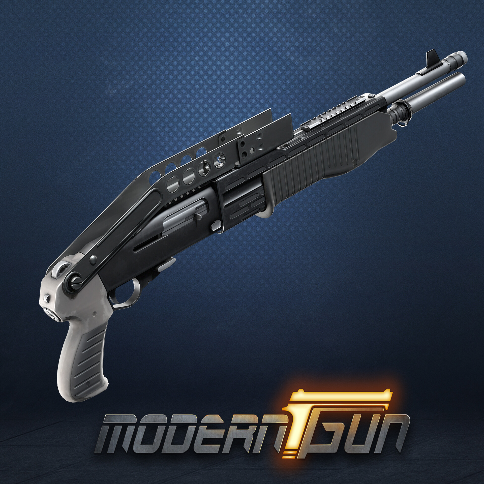 ArtStation - SPAS-12, Mobile | Modern Gun
