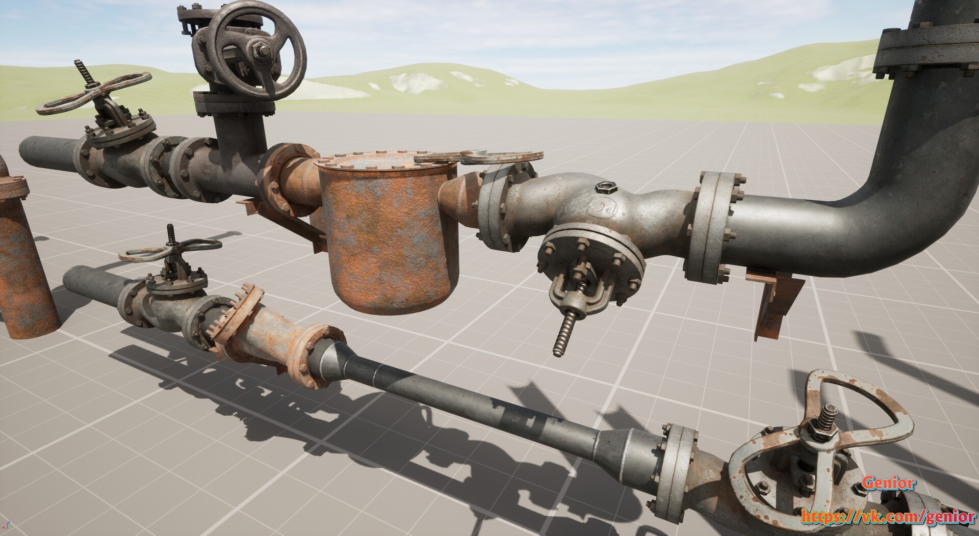 ArtStation - Collection of pipe nodes UE5