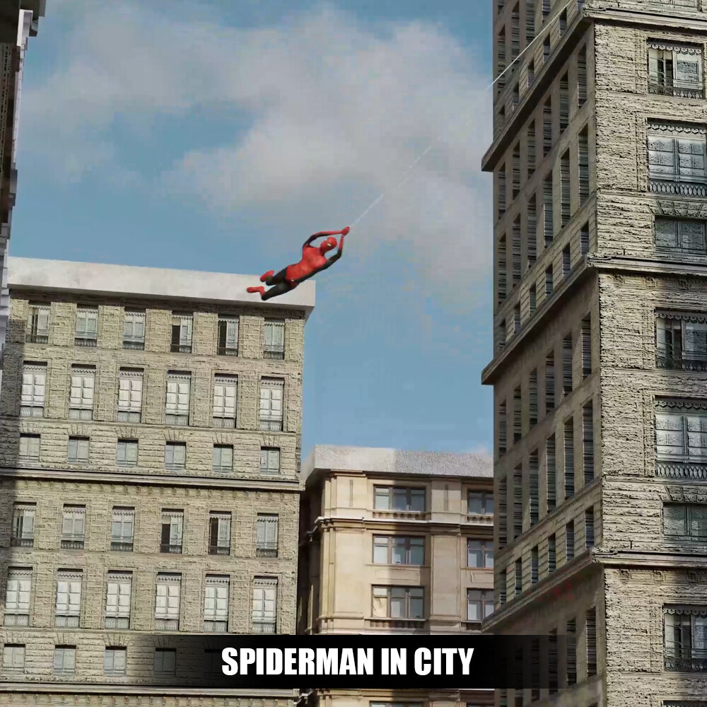 ArtStation - Spider Man Swing Animation