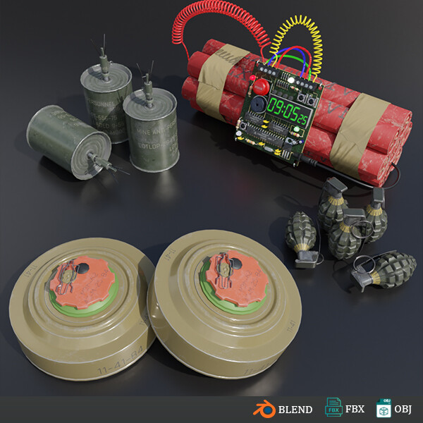 ArtStation - 25 Explosive Device collection