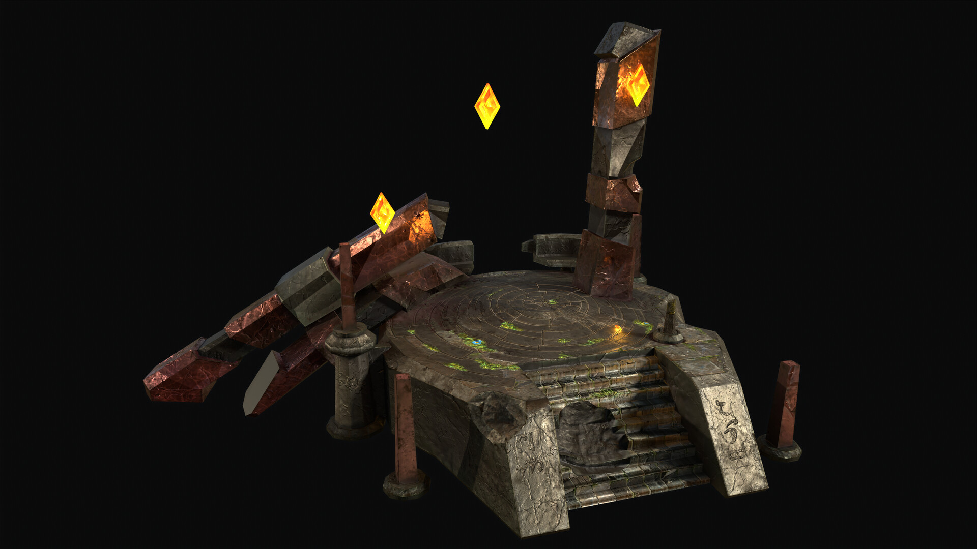 ArtStation - Destroyed Time Portal