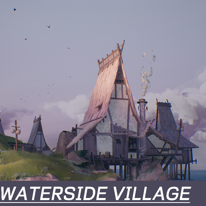 ArtStation - Waterside Village