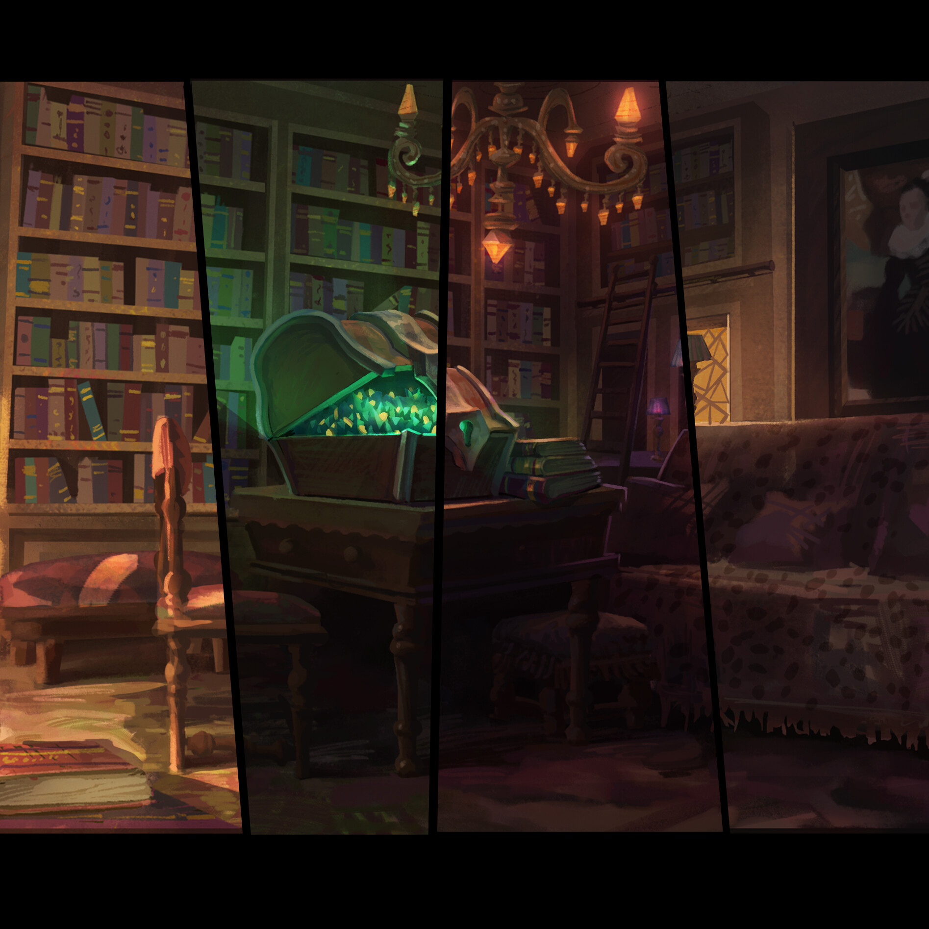 ArtStation - Interior color/light study