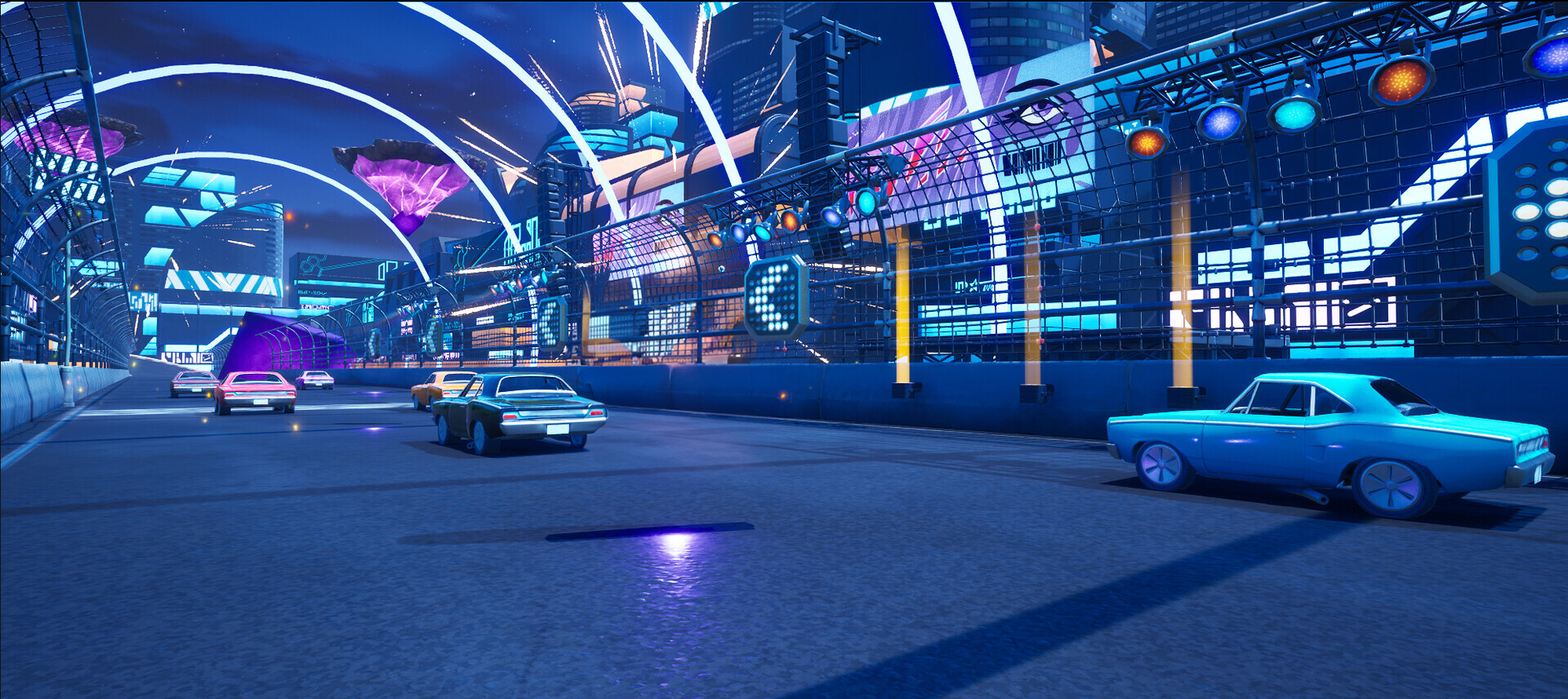 ArtStation - Fortnite Race Track Concept