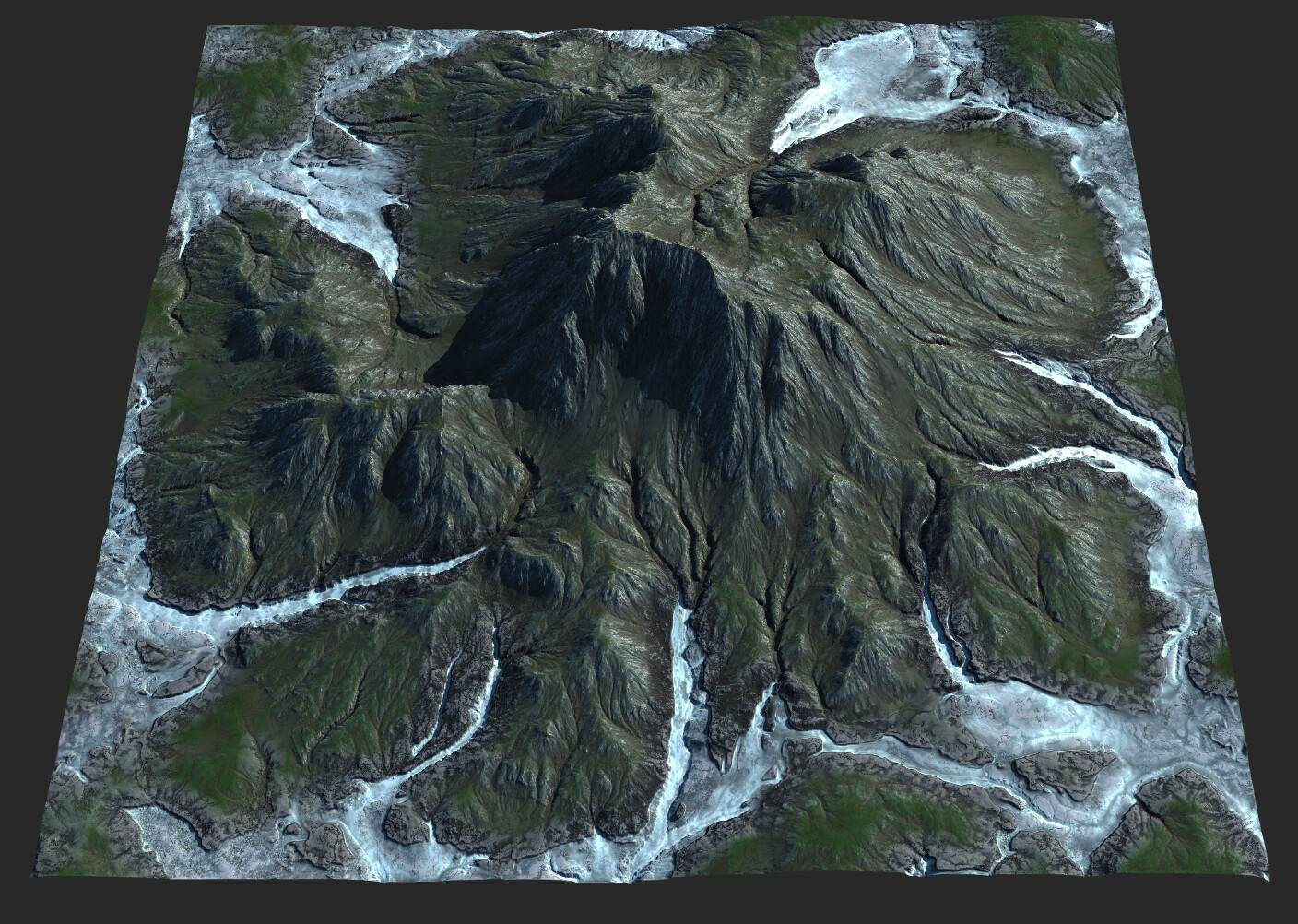 ArtStation - Mountain And Waterfall——GAEA