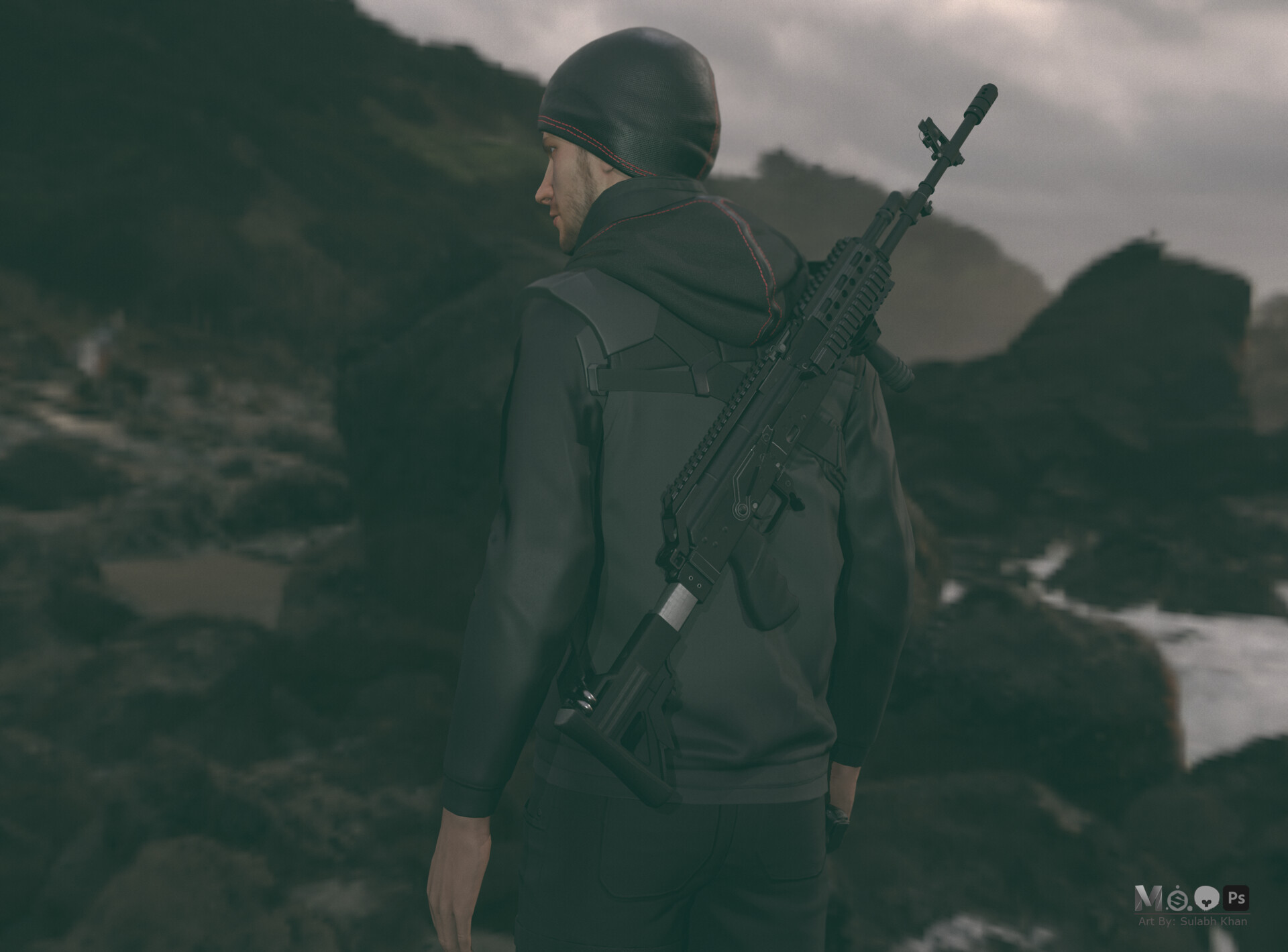 ArtStation - Sniper game Character Model