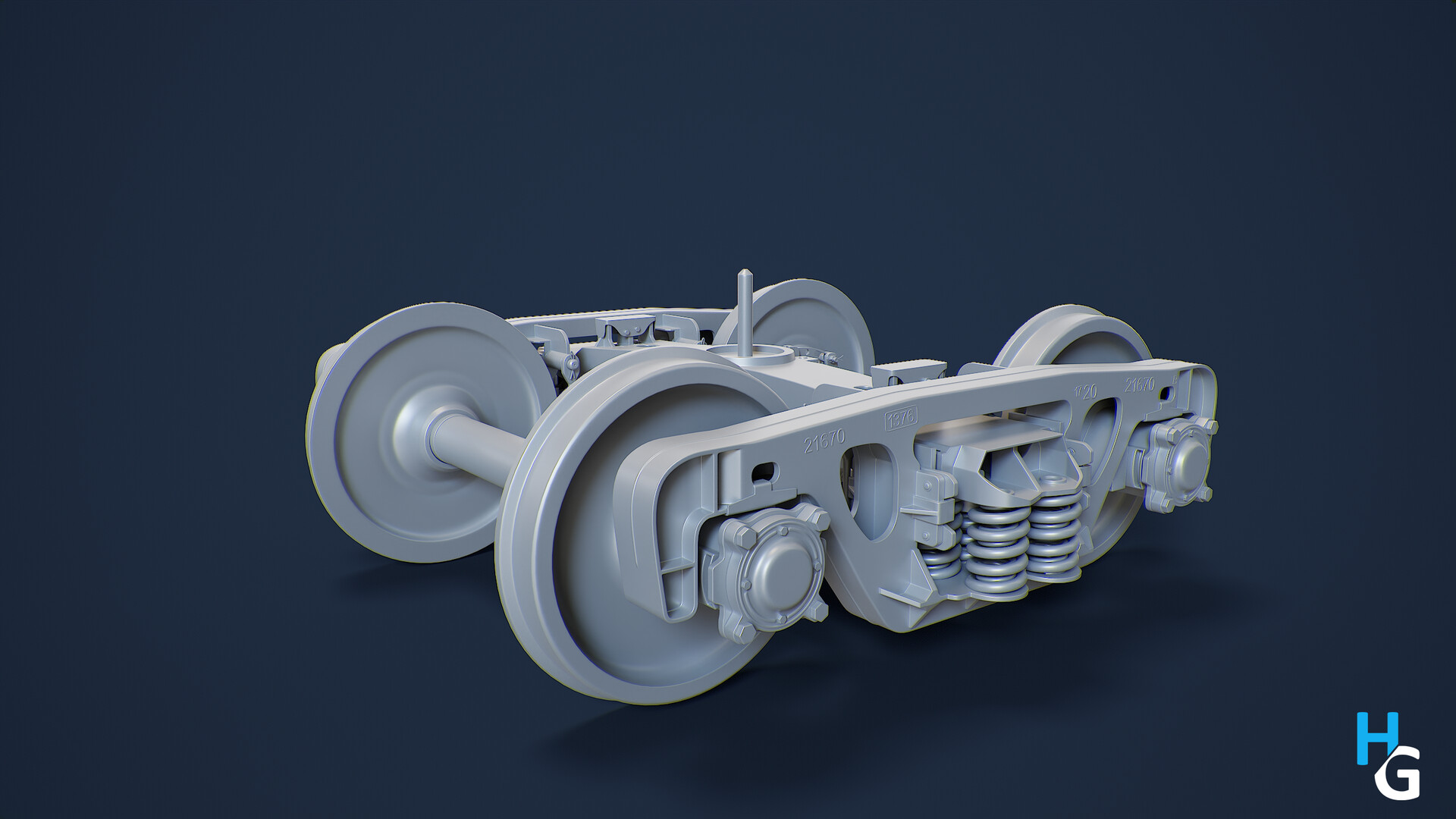 ArtStation - Wagon Chassi High Poly