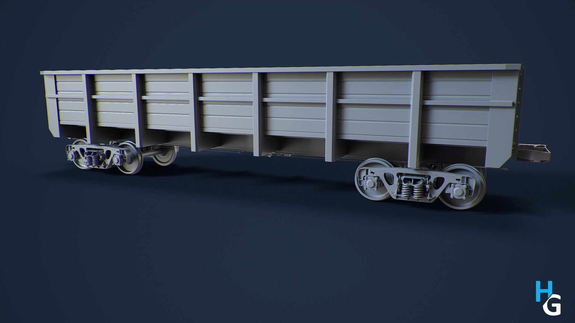 ArtStation - Freight wagon version 2 High Poly