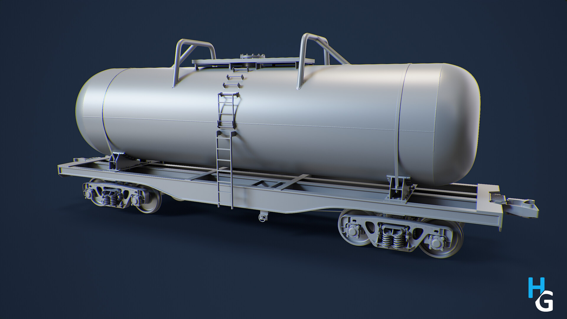 ArtStation - Tank Wagon High Poly