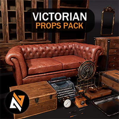 ArtStation - Victorian Props Pack