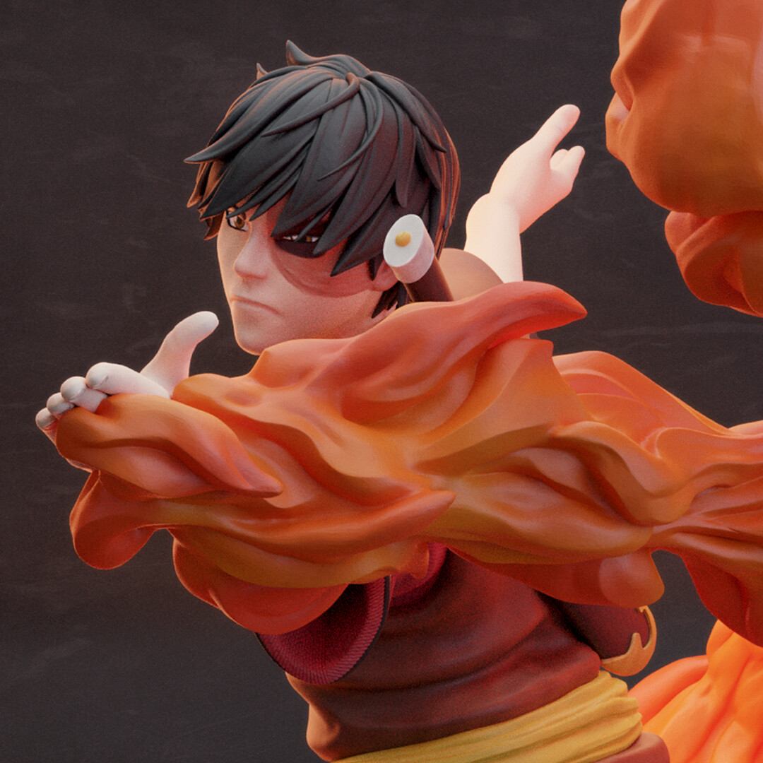 ArtStation - Zuko Avatar - 178mm Figure - NomNom Figures