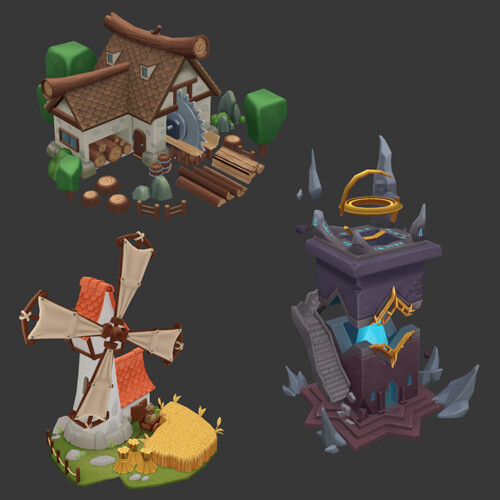 ArtStation - Fantasy Game Buildings