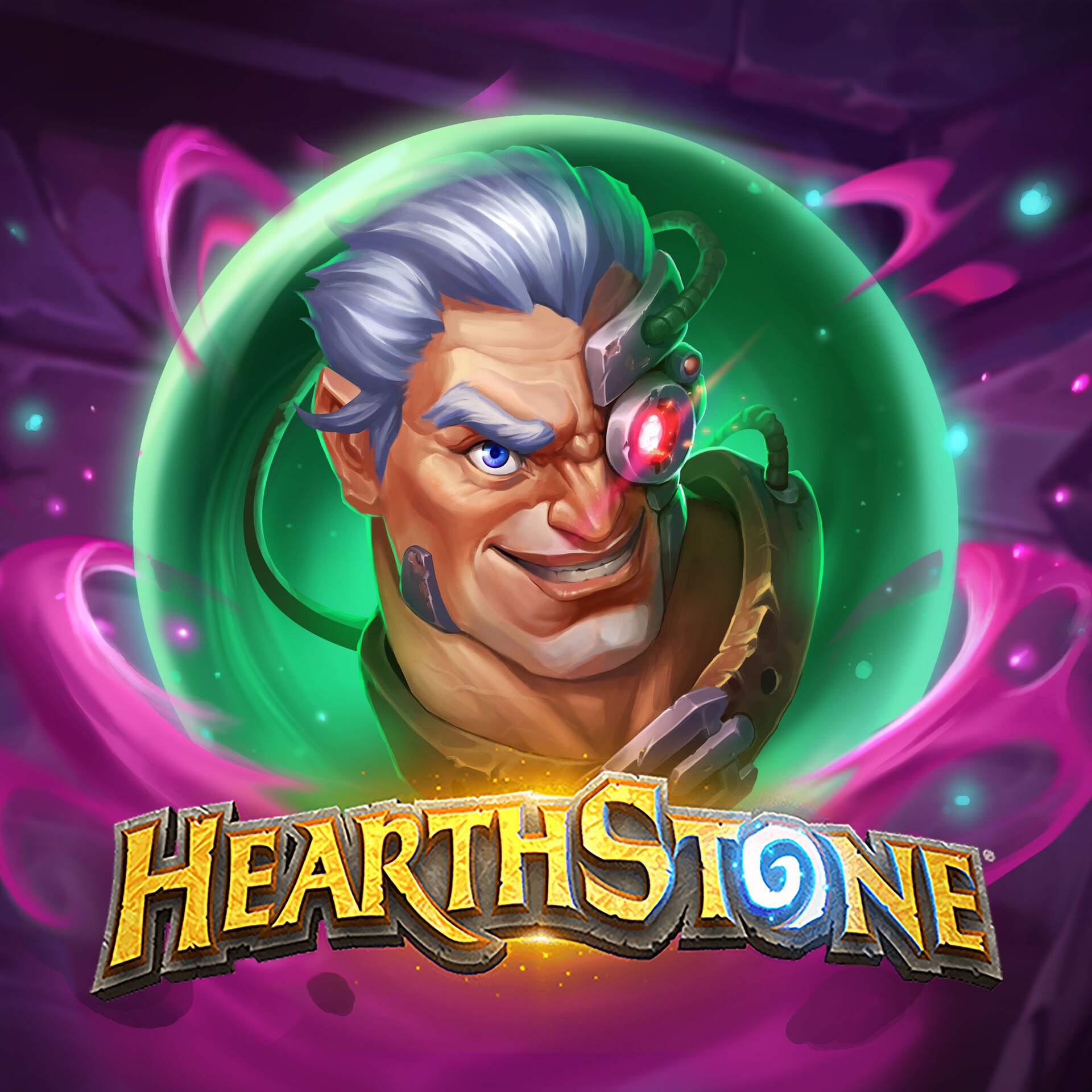 ArtStation - Hearthstone - Corrupted Khadgar's Head Activated