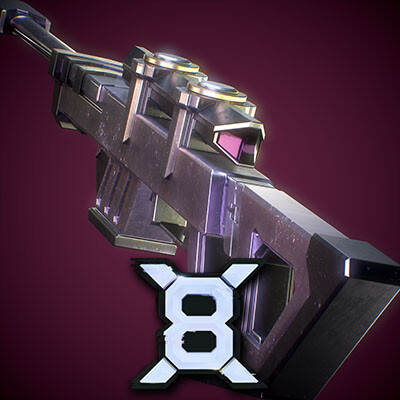 ArtStation - X8 - Sniper Rifle