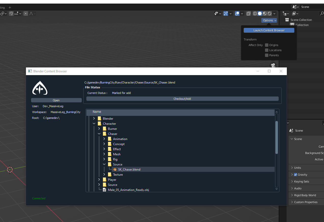 ArtStation - Blender Content Browser with Source Control Integration