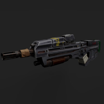 ArtStation - Modified Halo Assault Rifle