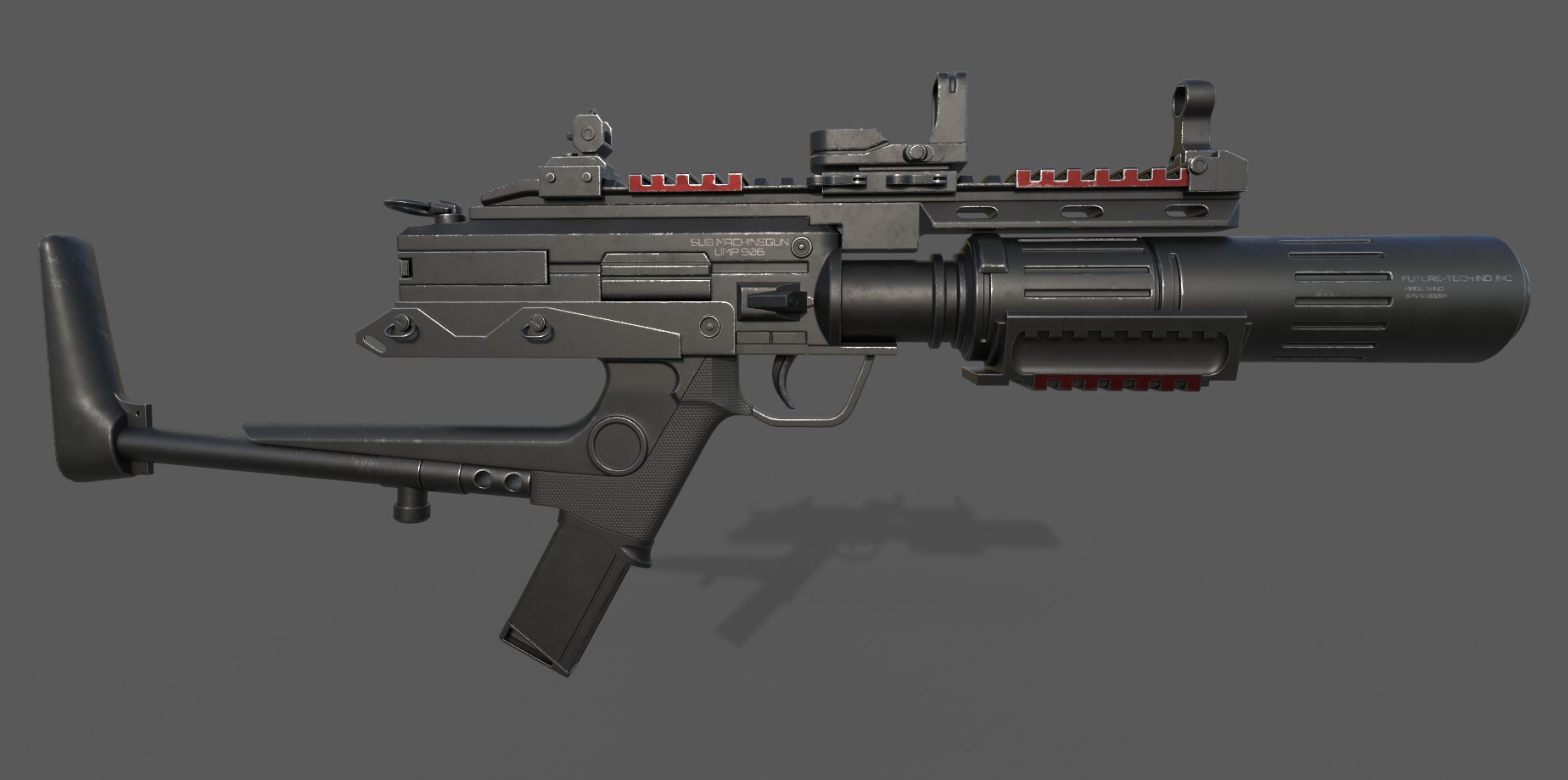 ArtStation - sub machinegun