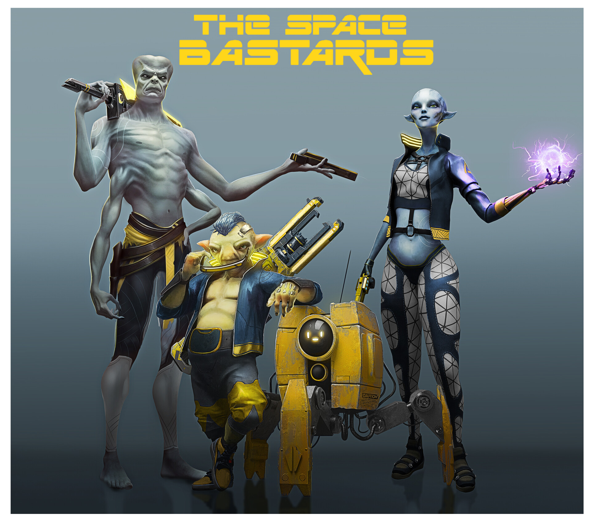 ArtStation - Space Bastards Squad Concept Art