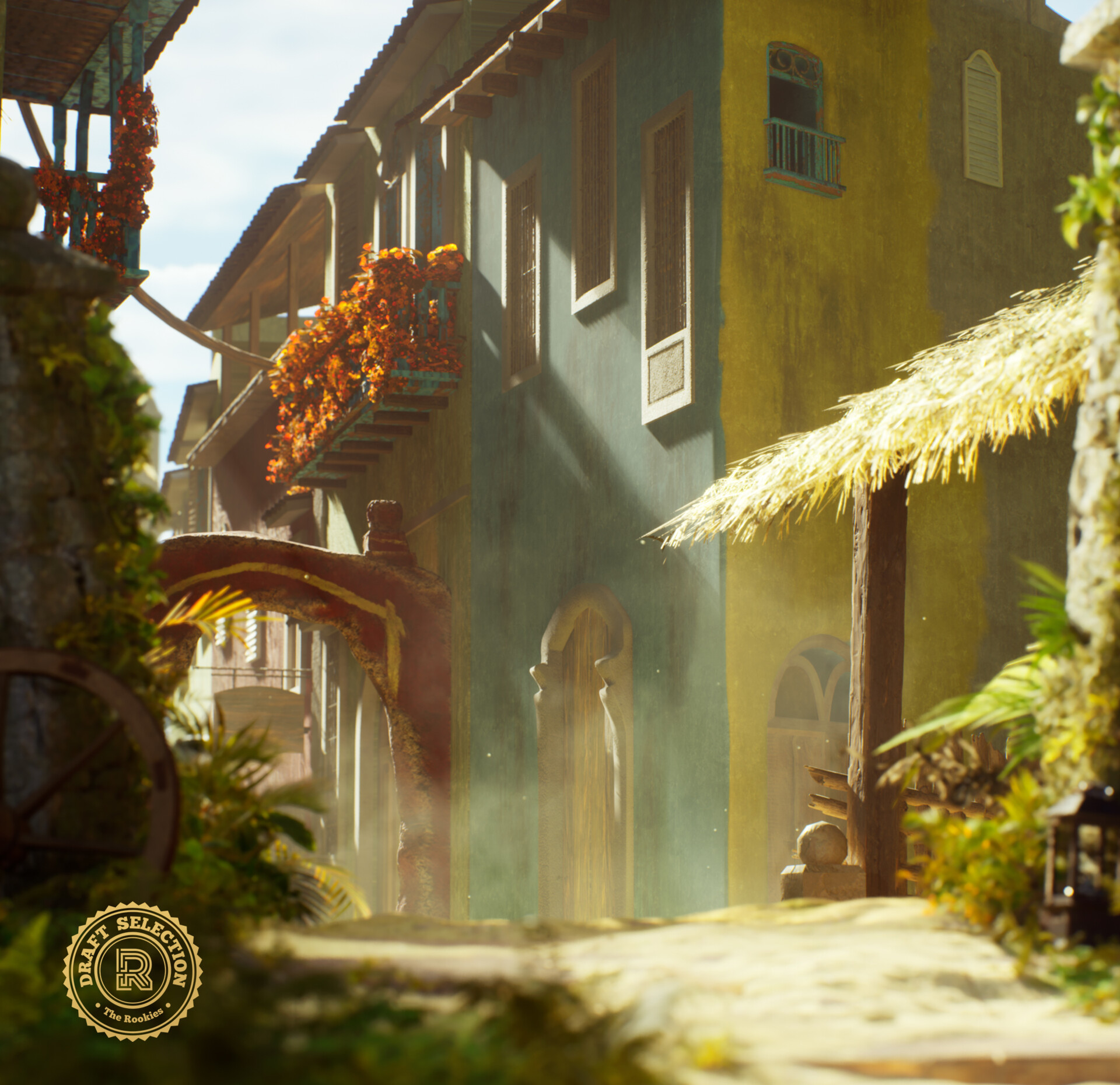 ArtStation - Colonial Havana Alley