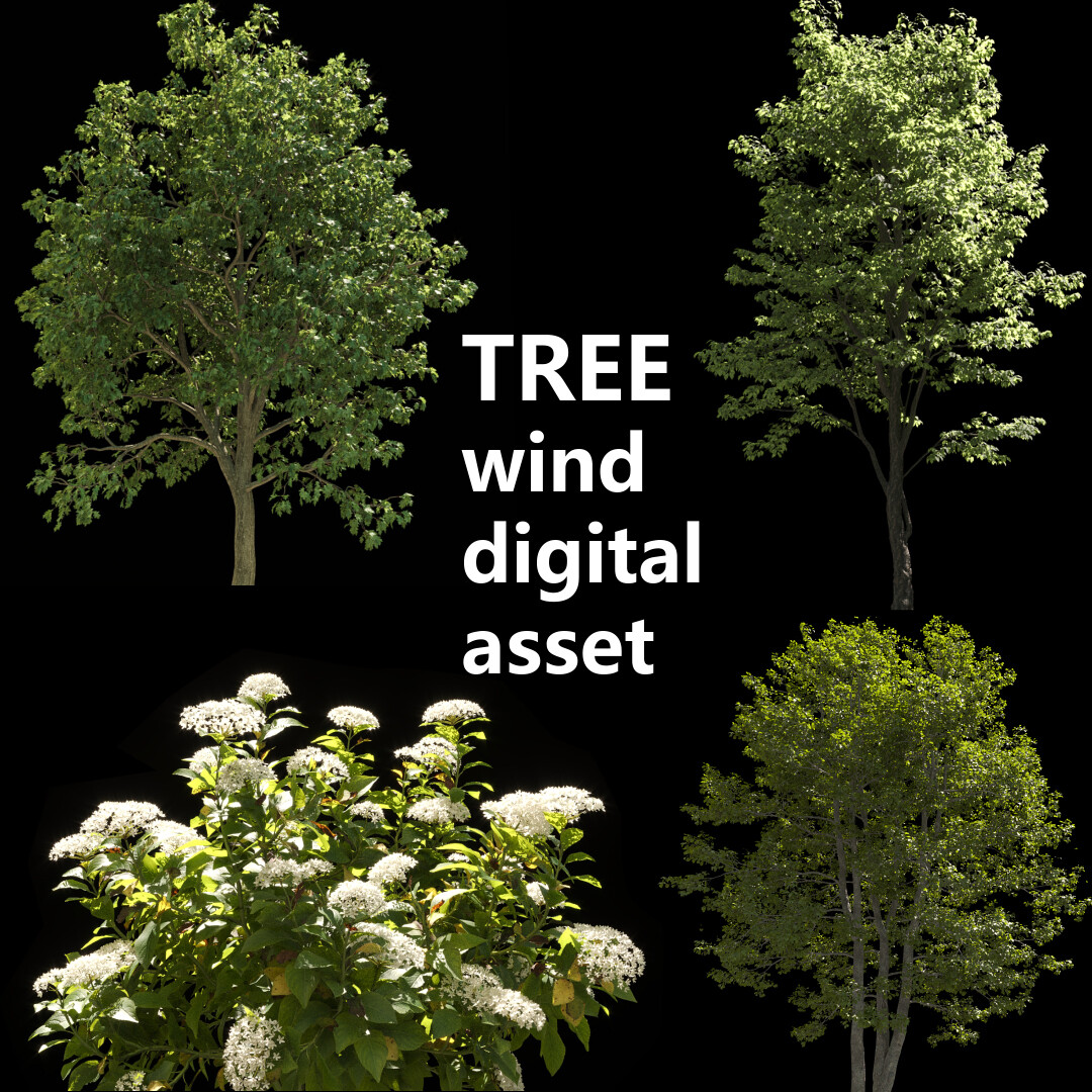 ArtStation - tree wind digital asset