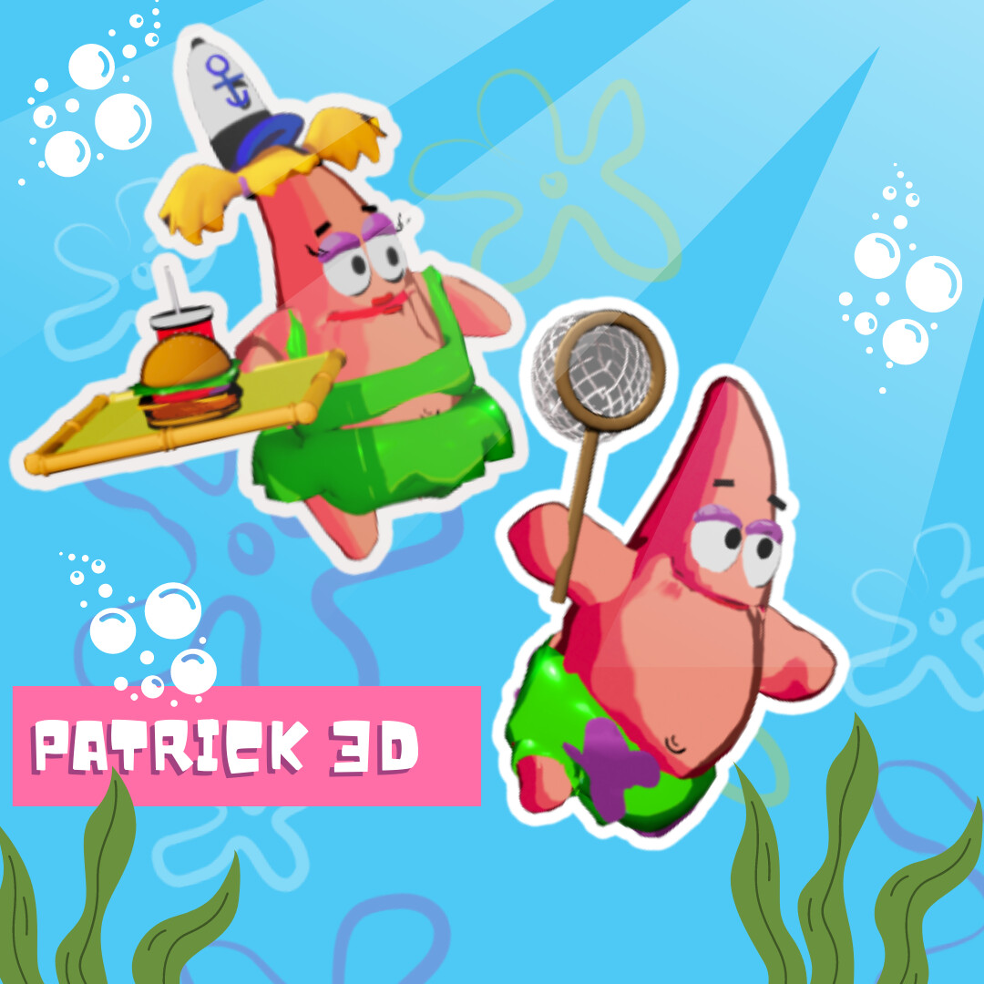 ArtStation - Patrick Star 3D model Showcase + making of