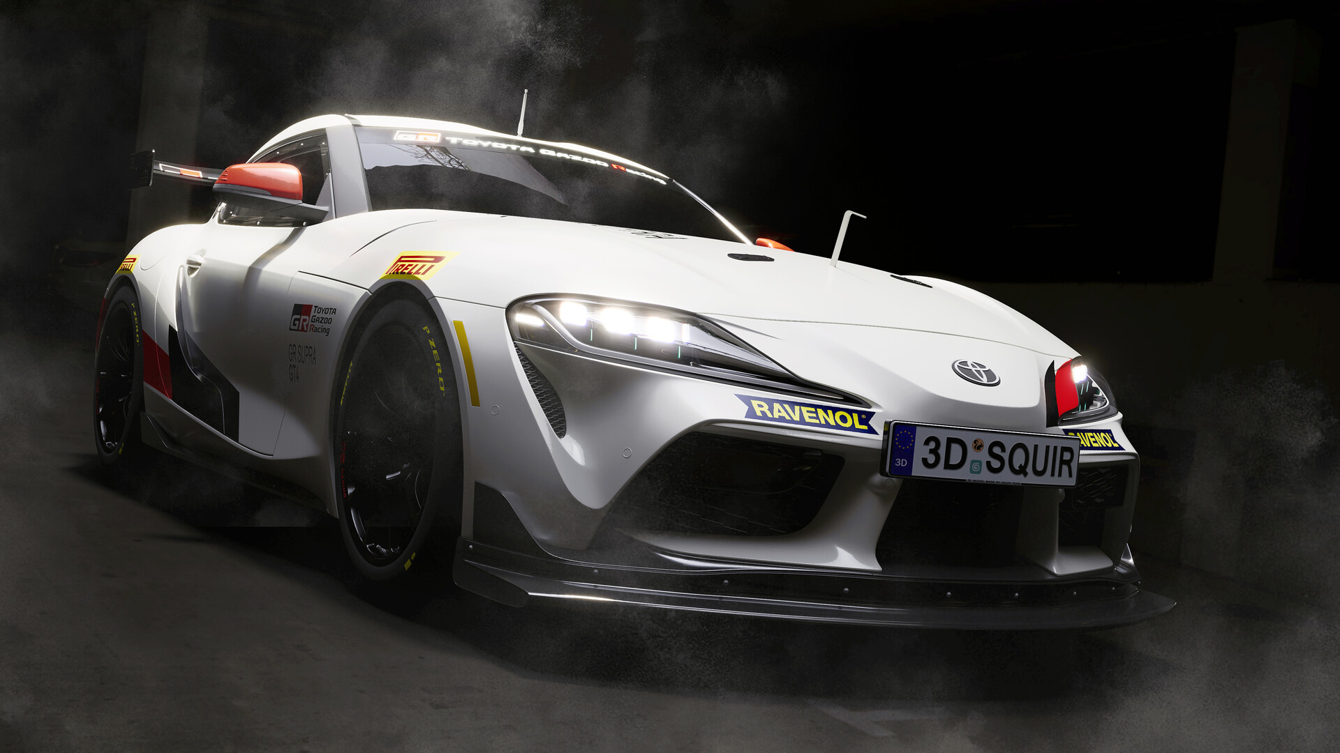 ArtStation - 丰田toyota-supra渲染作品