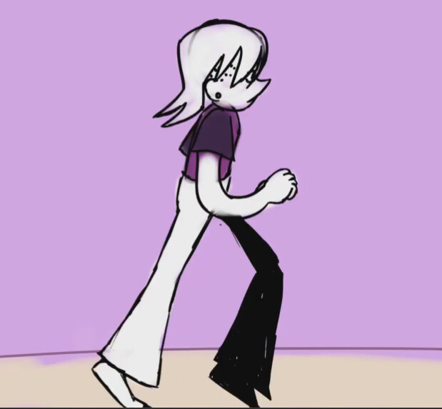 ArtStation - [Tradigital Animation] Walk-Cycle Purple