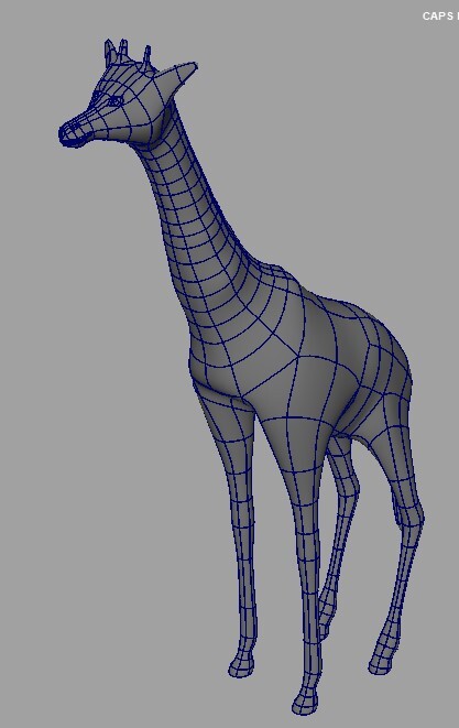 ArtStation - GIRAFFE(3d character modelling)
